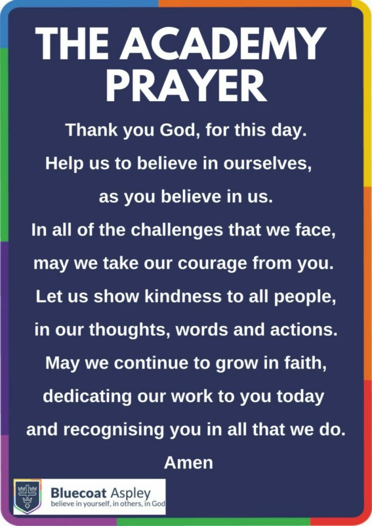 Academy Prayer - Bluecoat Aspley Academy