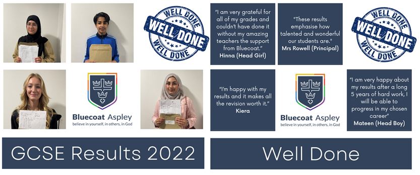 GCSE Results 2022 - Bluecoat Aspley Academy